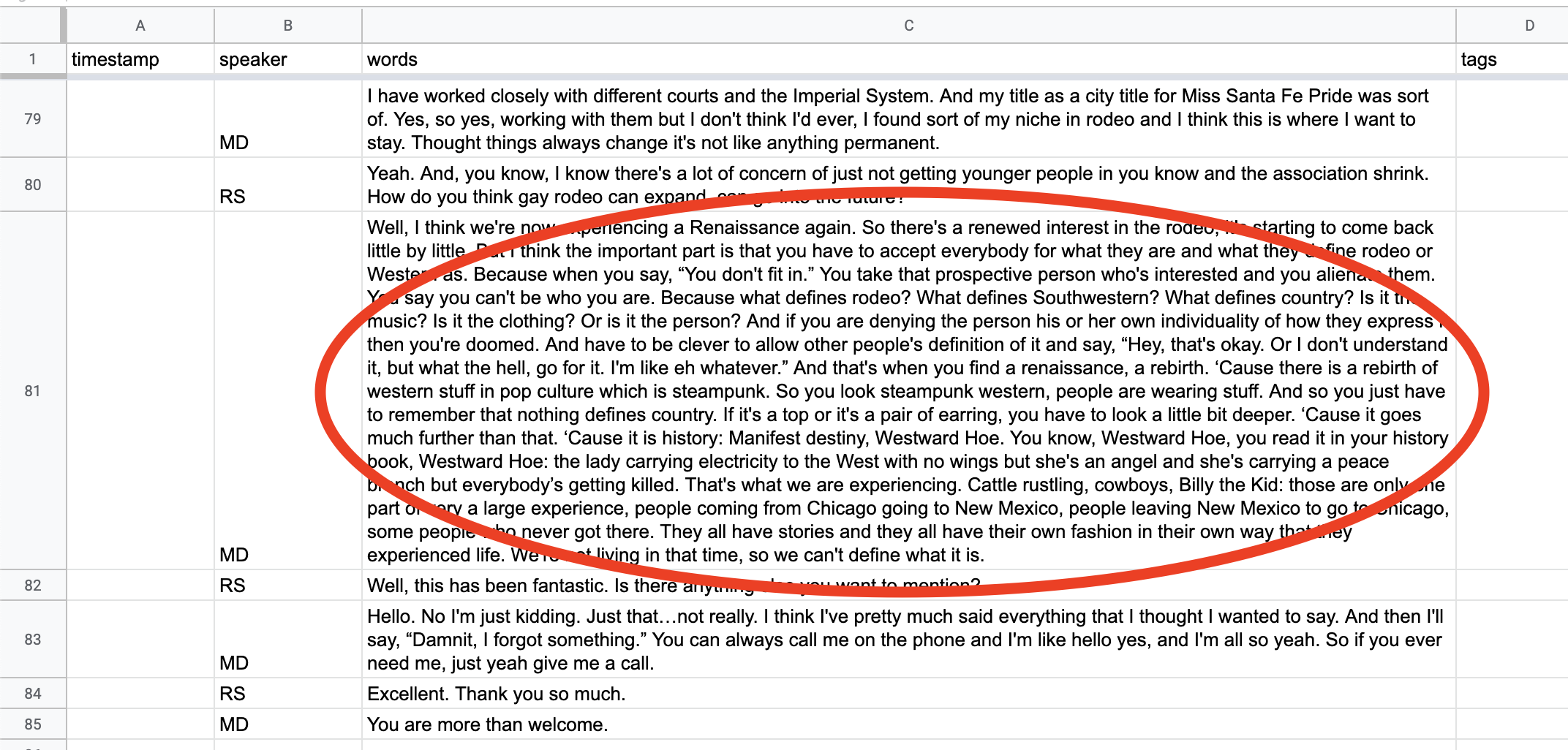 Polish Your Transcript | Oral History as Data | Learn-Static Lesson ...