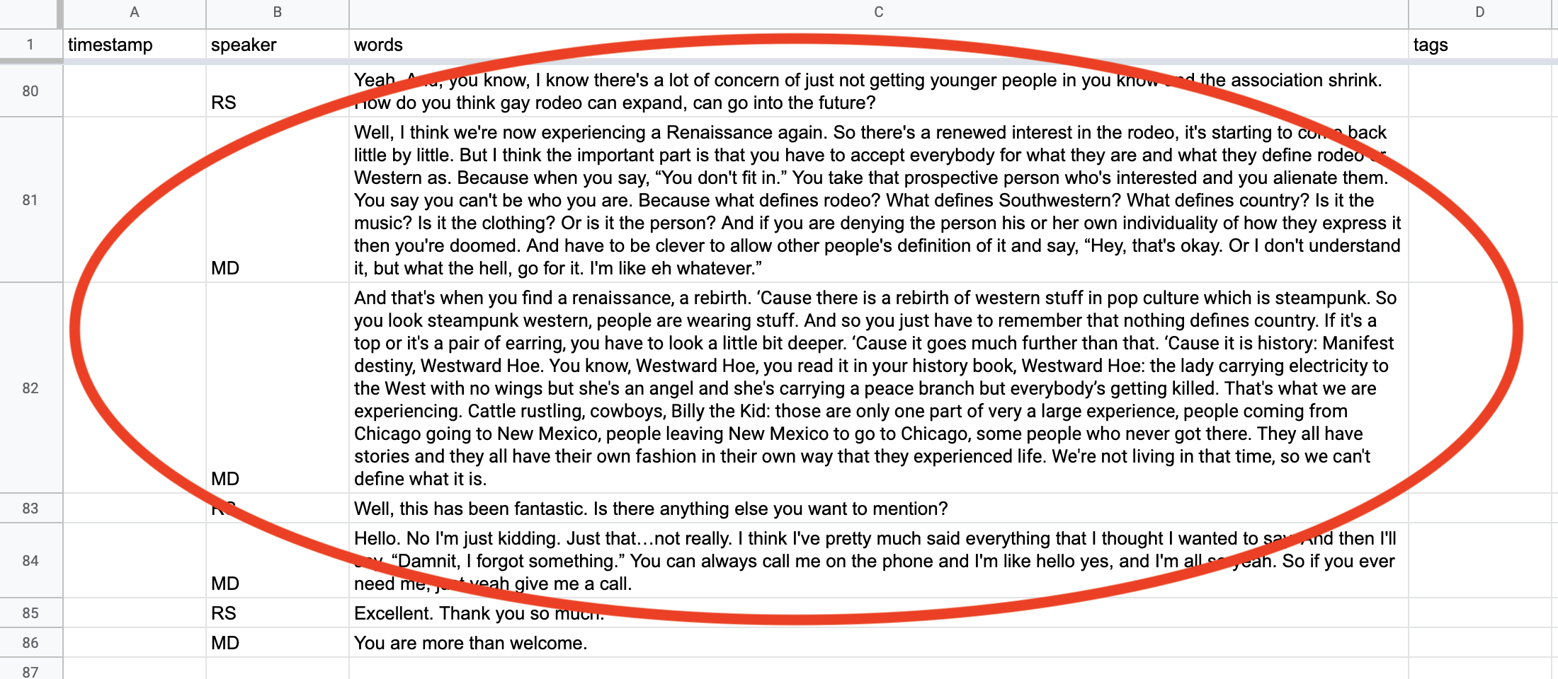 Polish Your Transcript | Oral History as Data | Learn-Static Lesson ...