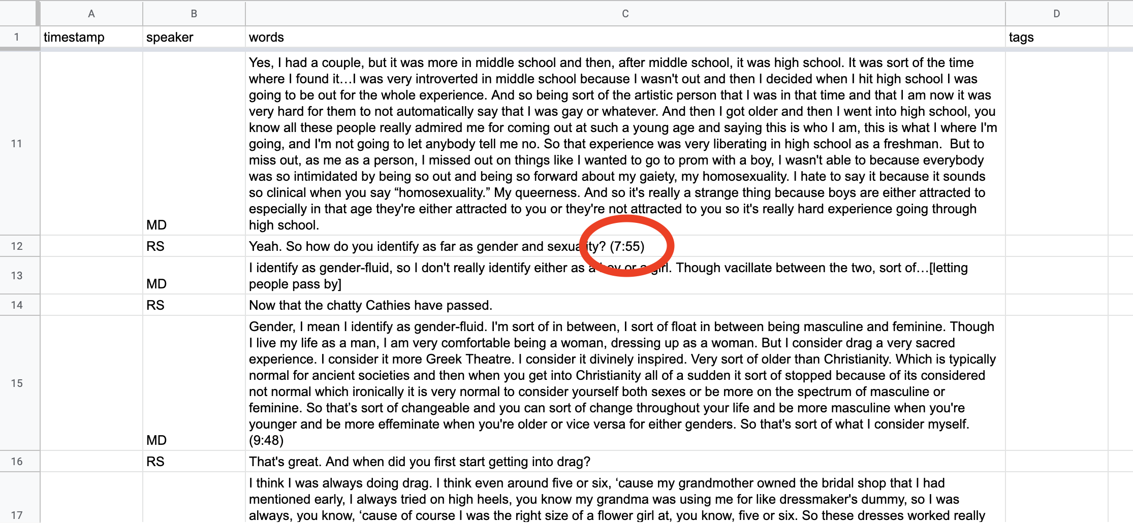 Polish Your Transcript | Oral History as Data | Learn-Static Lesson ...