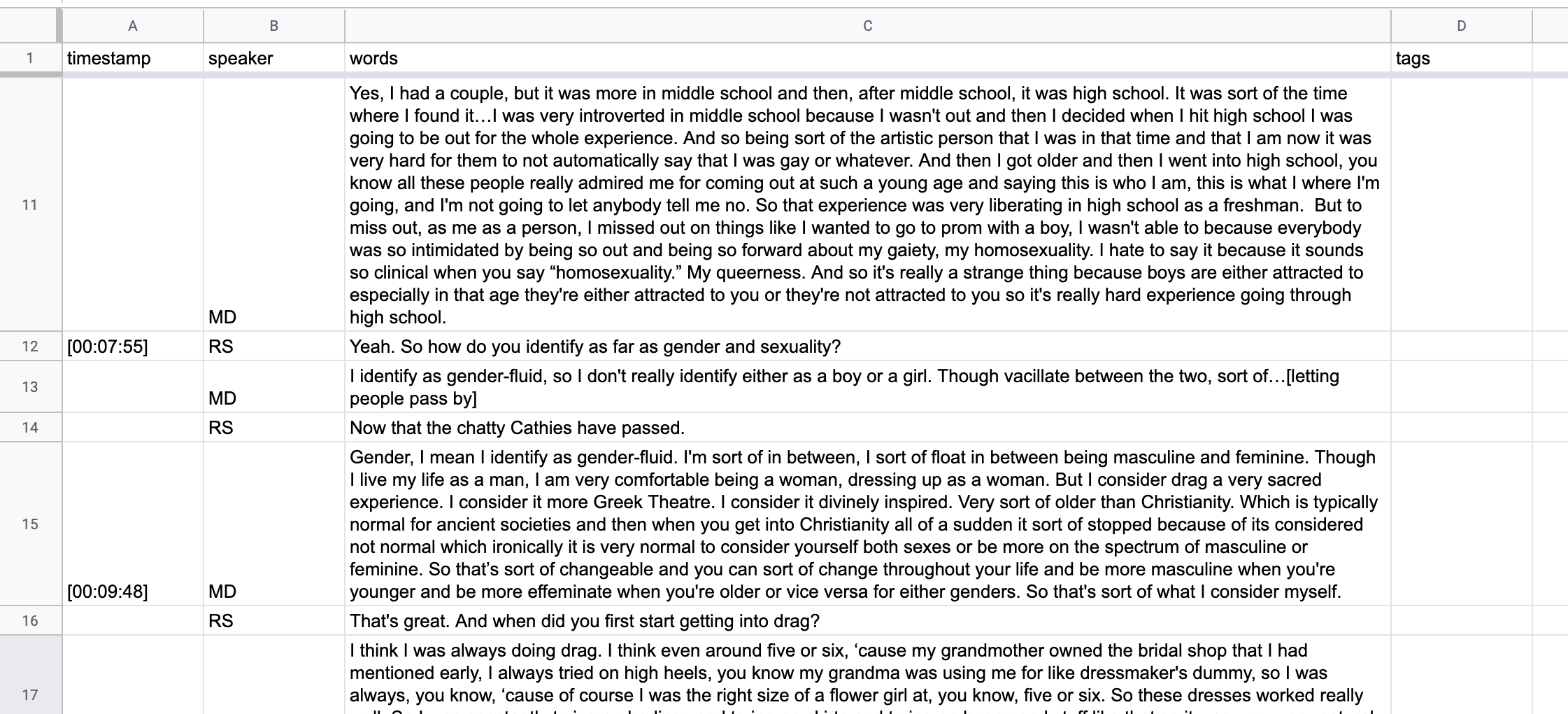 Polish Your Transcript | Oral History as Data | Learn-Static Lesson ...